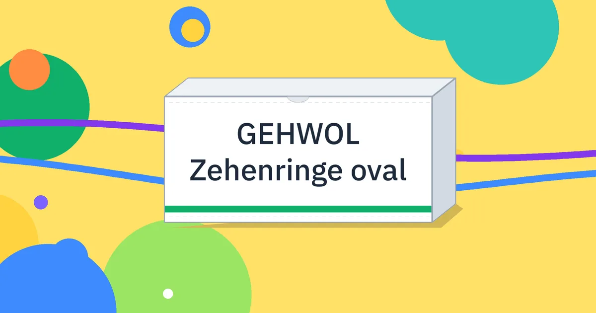 Symbolbild: Packung mit der Aufschrift GEHWOL Zehenringe oval (PZN 19301201) – Verfügbarkeit und Bezug in Apotheken in Frankfurt am Main