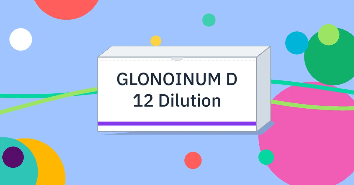 Symbolbild: Packung mit der Aufschrift GLONOINUM D 12 Dilution (PZN 02116741) – Verfügbarkeit und Bezug in Apotheken in Frankfurt am Main