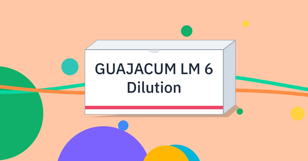 Symbolbild: Packung mit der Aufschrift GUAJACUM LM 6 Dilution (PZN 03504586) – Verfügbarkeit und Bezug in Apotheken in Frankfurt am Main