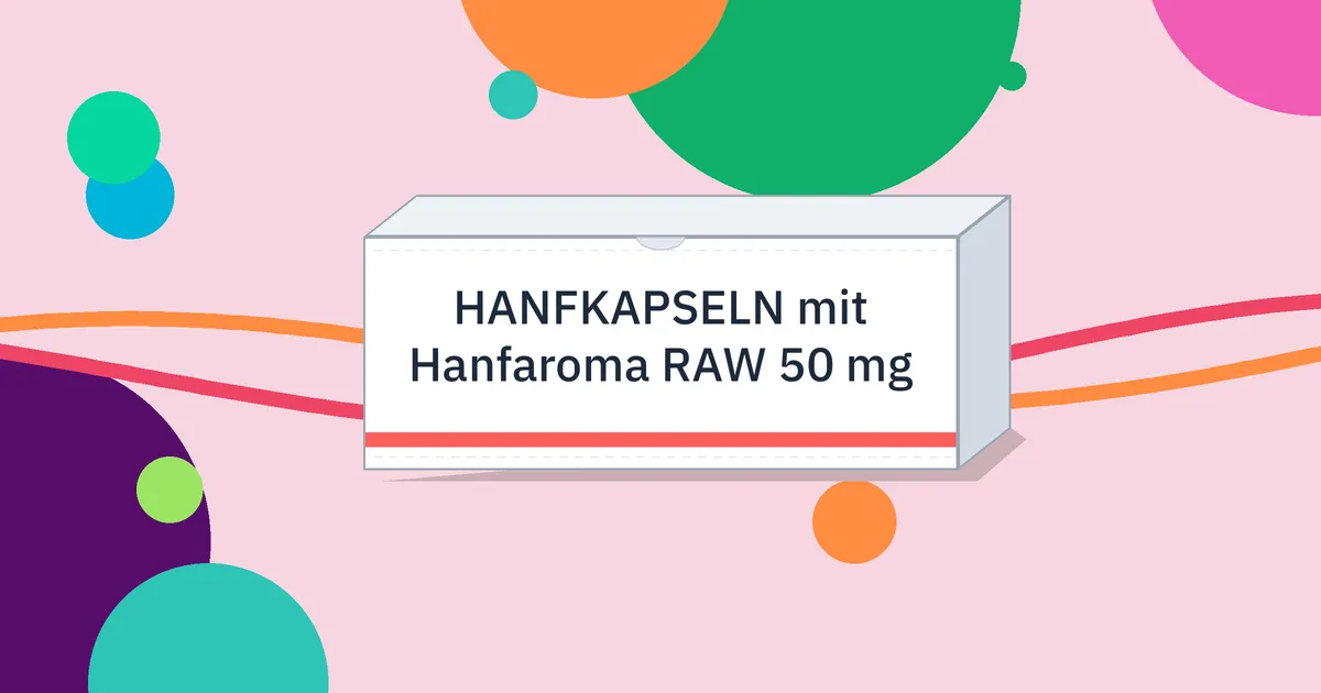 Symbolbild: Packung mit der Aufschrift HANFKAPSELN mit Hanfaroma RAW 50 mg (PZN 16400345) – Verfügbarkeit und Bezug in Apotheken in Frankfurt am Main