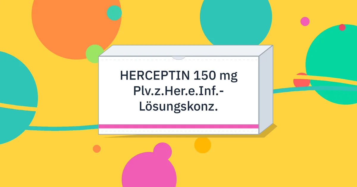 Symbolbild: Packung mit der Aufschrift HERCEPTIN 150 mg Plv.z.Her.e.Inf.-Lösungskonz. (PZN 12651889) – Verfügbarkeit und Bezug in Apotheken in Frankfurt am Main