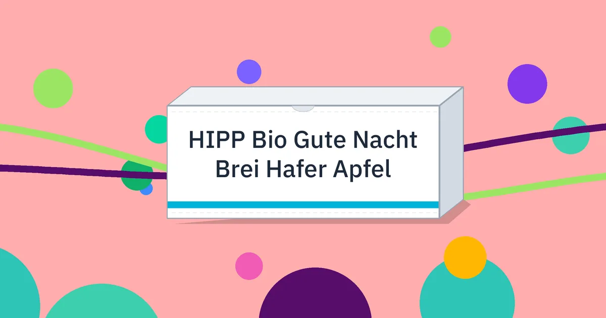 Symbolbild: Packung mit der Aufschrift HIPP Bio Gute Nacht Brei Hafer Apfel (PZN 19128381) – Verfügbarkeit und Bezug in Apotheken in Frankfurt am Main