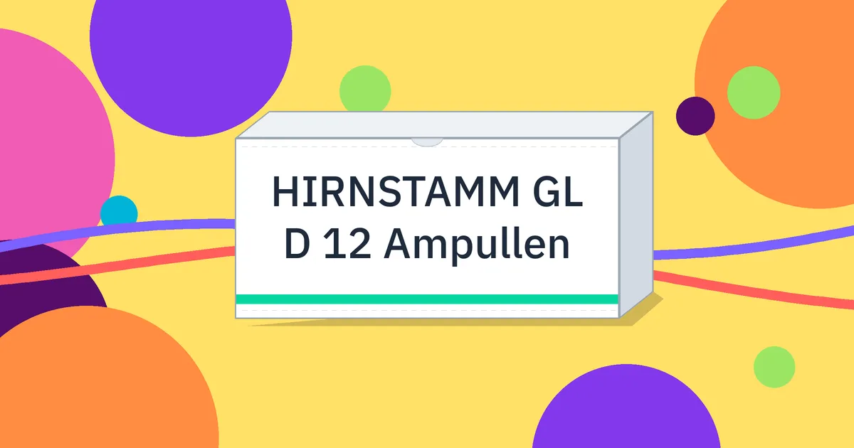 Symbolbild: Packung mit der Aufschrift HIRNSTAMM GL D 12 Ampullen (PZN 03356944) – Verfügbarkeit und Bezug in Apotheken in Frankfurt am Main