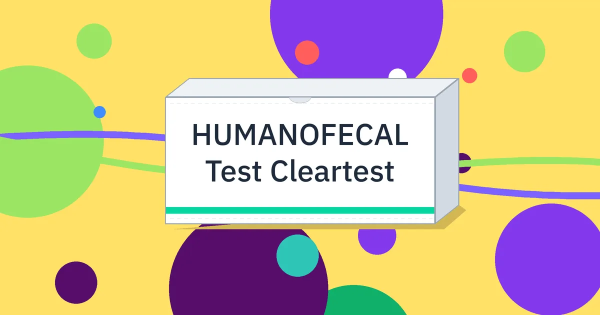Symbolbild: Packung mit der Aufschrift HUMANOFECAL Test Cleartest (PZN 03044699) – Verfügbarkeit und Bezug in Apotheken in Frankfurt am Main