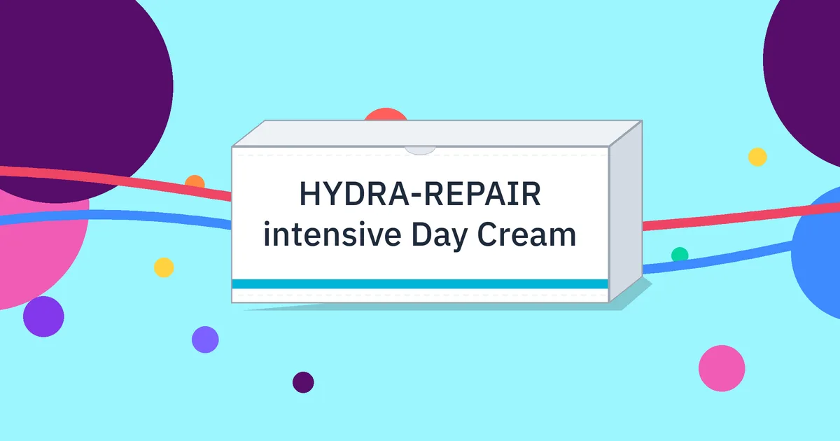 Symbolbild: Packung mit der Aufschrift HYDRA-REPAIR intensive Day Cream (PZN 17886462) – Verfügbarkeit und Bezug in Apotheken in Frankfurt am Main