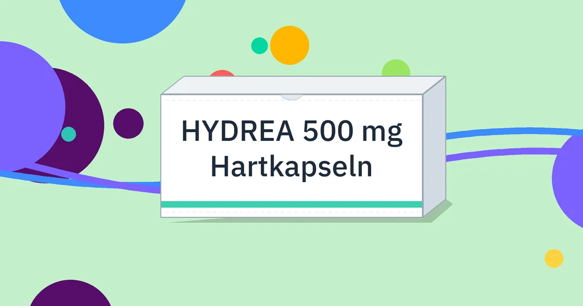 Symbolbild: Packung mit der Aufschrift HYDREA 500 mg Hartkapseln (PZN 11240405) – Verfügbarkeit und Bezug in Apotheken in Frankfurt am Main