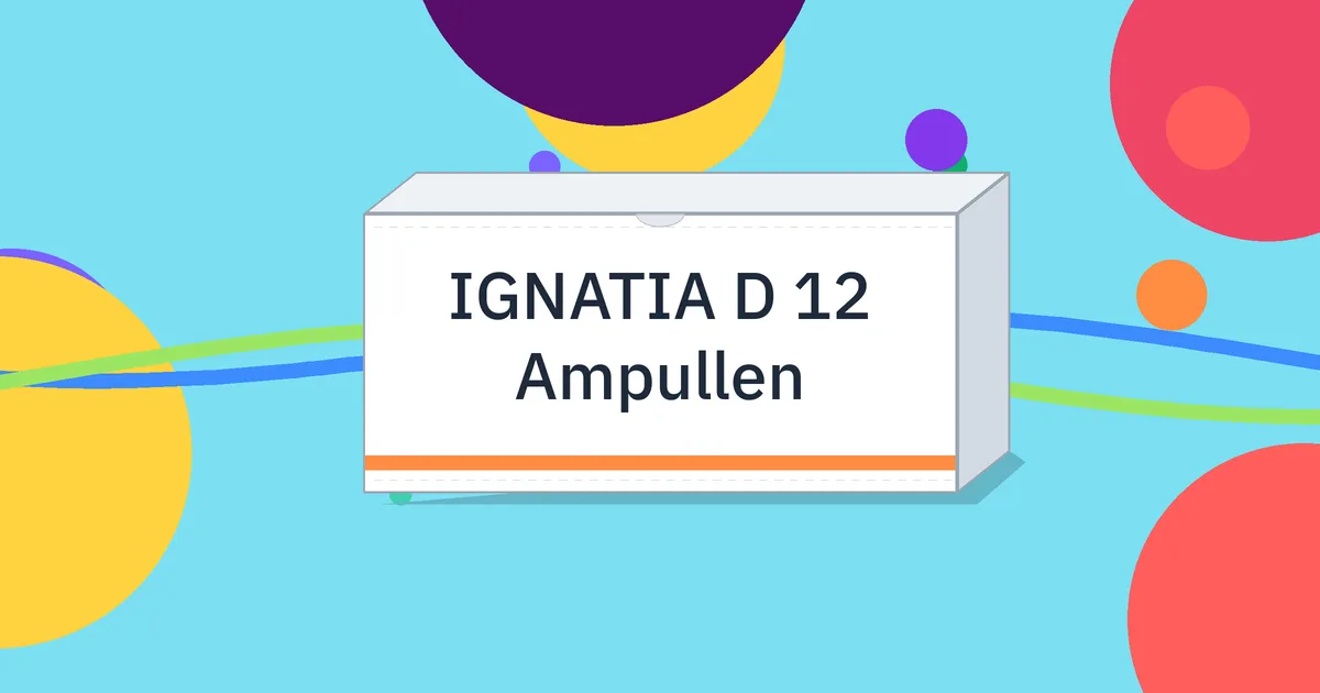 Symbolbild: Packung mit der Aufschrift IGNATIA D 12 Ampullen (PZN 11706513) – Verfügbarkeit und Bezug in Apotheken in Frankfurt am Main