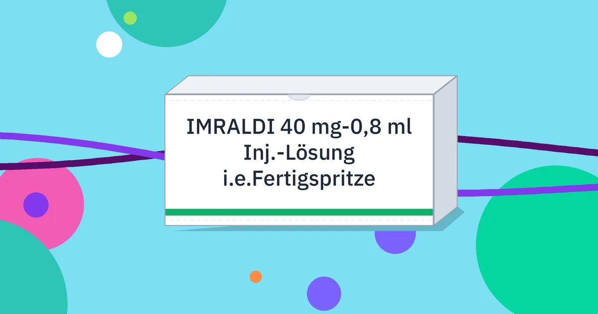 Symbolbild: Packung mit der Aufschrift IMRALDI 40 mg-0,8 ml Inj.-Lösung i.e.Fertigspritze (PZN 15371417) – Verfügbarkeit und Bezug in Apotheken in Frankfurt am Main