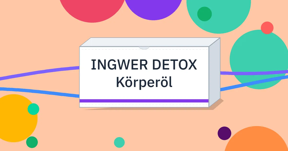 Symbolbild: Packung mit der Aufschrift INGWER DETOX Körperöl (PZN 03076185) – Verfügbarkeit und Bezug in Apotheken in Frankfurt am Main