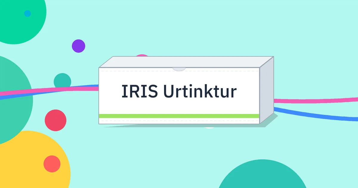 Symbolbild: Packung mit der Aufschrift IRIS Urtinktur (PZN 07170627) – Verfügbarkeit und Bezug in Apotheken in Frankfurt am Main