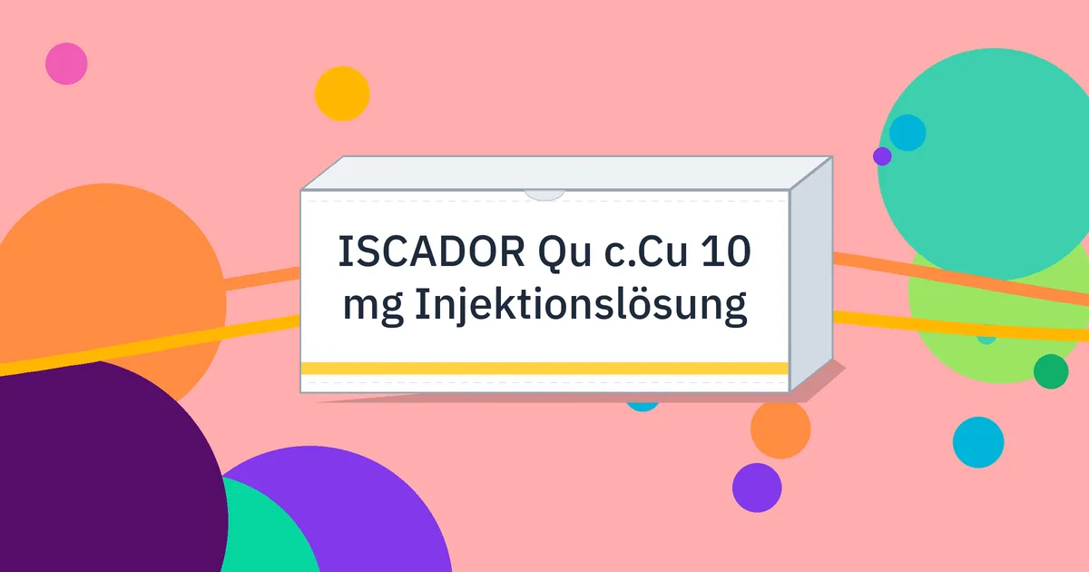 Symbolbild: Packung mit der Aufschrift ISCADOR Qu c.Cu 10 mg Injektionslösung (PZN 01386214) – Verfügbarkeit und Bezug in Apotheken in Frankfurt am Main