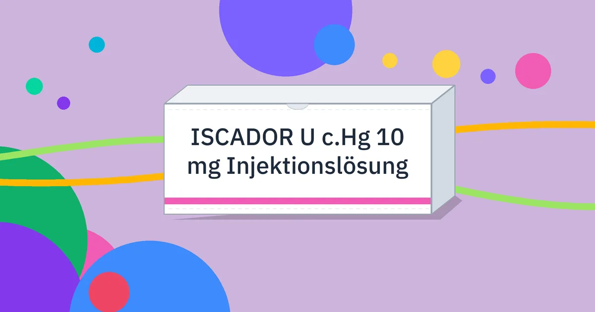 Symbolbild: Packung mit der Aufschrift ISCADOR U c.Hg 10 mg Injektionslösung (PZN 01386510) – Verfügbarkeit und Bezug in Apotheken in Frankfurt am Main