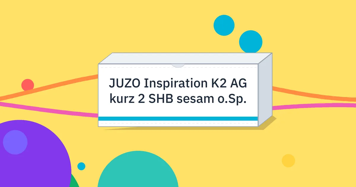 Symbolbild: Packung mit der Aufschrift JUZO Inspiration K2 AG kurz 2 SHB sesam o.Sp. (PZN 14921270) – Verfügbarkeit und Bezug in Apotheken in Frankfurt am Main
