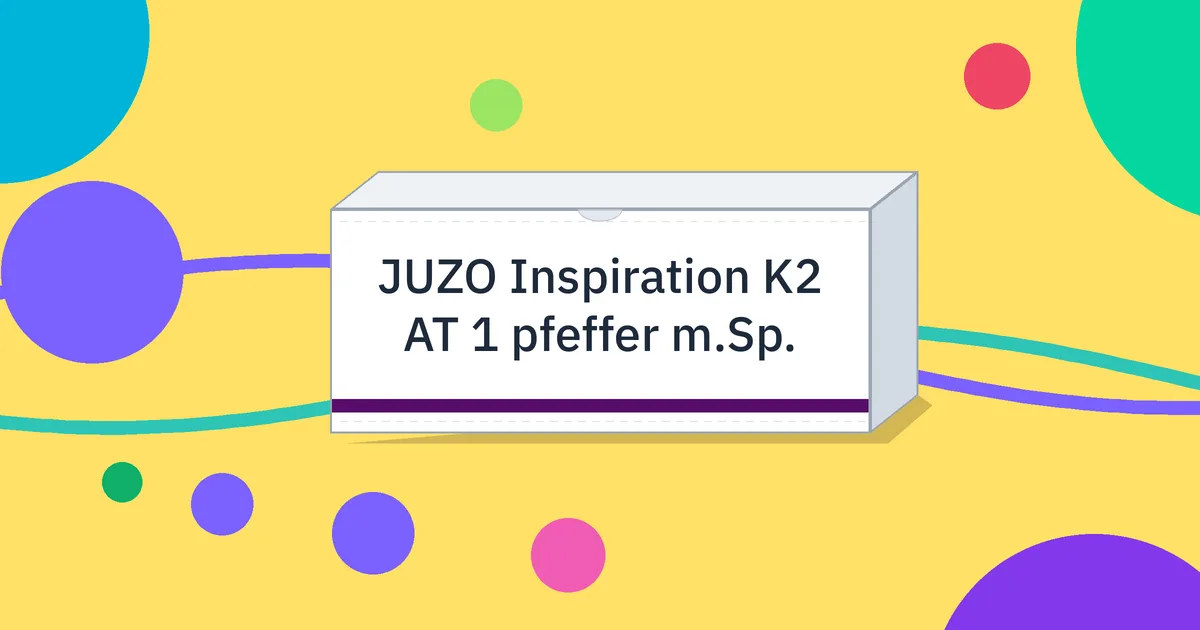 Symbolbild: Packung mit der Aufschrift JUZO Inspiration K2 AT 1 pfeffer m.Sp. (PZN 14926132) – Verfügbarkeit und Bezug in Apotheken in Frankfurt am Main