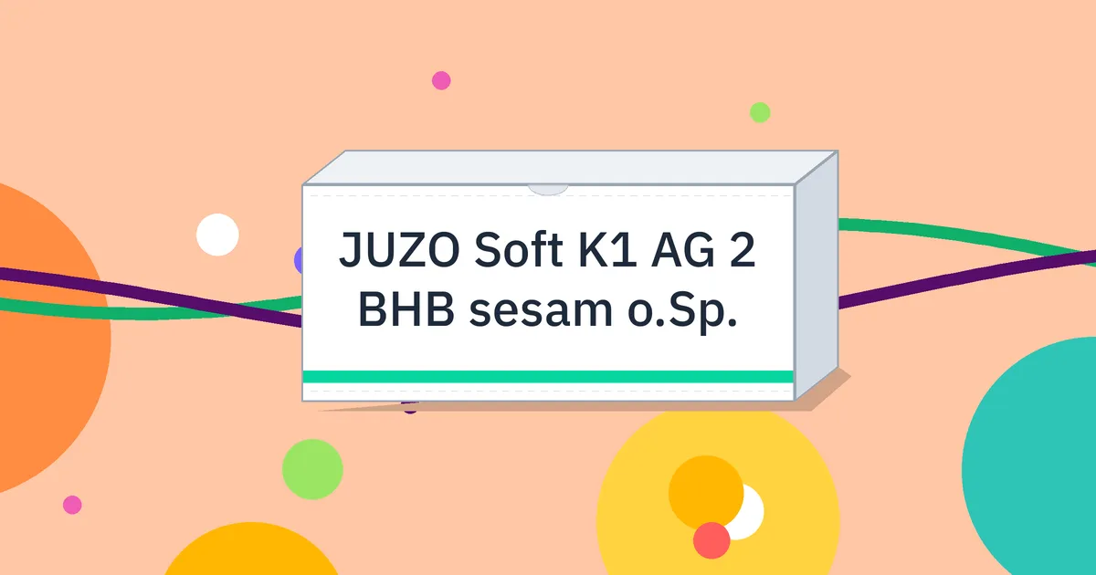 Symbolbild: Packung mit der Aufschrift JUZO Soft K1 AG 2 BHB sesam o.Sp. (PZN 14821485) – Verfügbarkeit und Bezug in Apotheken in Frankfurt am Main