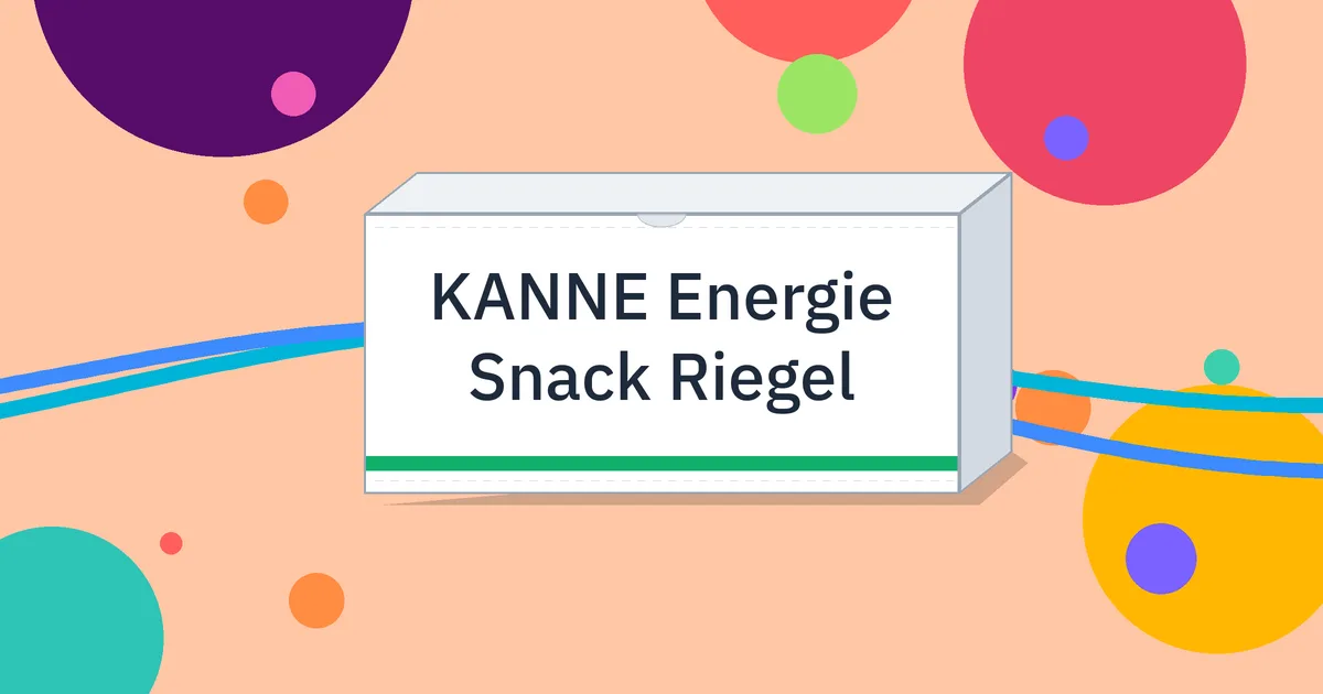 Symbolbild: Packung mit der Aufschrift KANNE Energie Snack Riegel (PZN 08605576) – Verfügbarkeit und Bezug in Apotheken in Frankfurt am Main