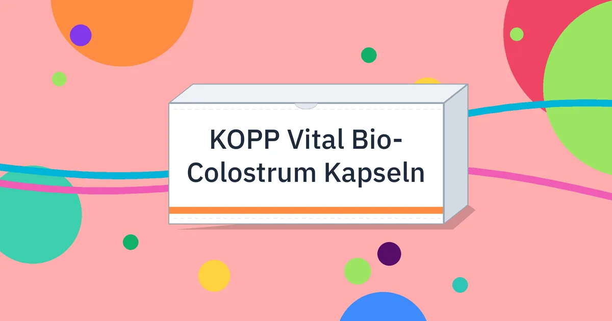 Symbolbild: Packung mit der Aufschrift KOPP Vital Bio-Colostrum Kapseln (PZN 18810923) – Verfügbarkeit und Bezug in Apotheken in Frankfurt am Main