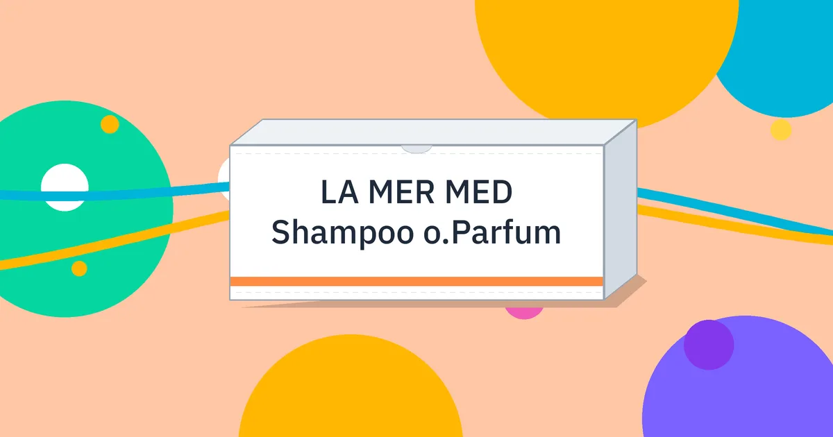 Symbolbild: Packung mit der Aufschrift LA MER MED Shampoo o.Parfum (PZN 18066459) – Verfügbarkeit und Bezug in Apotheken in Frankfurt am Main