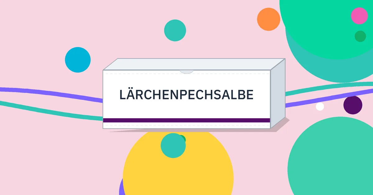 Symbolbild: Packung mit der Aufschrift LÄRCHENPECHSALBE (PZN 11518332) – Verfügbarkeit und Bezug in Apotheken in Frankfurt am Main