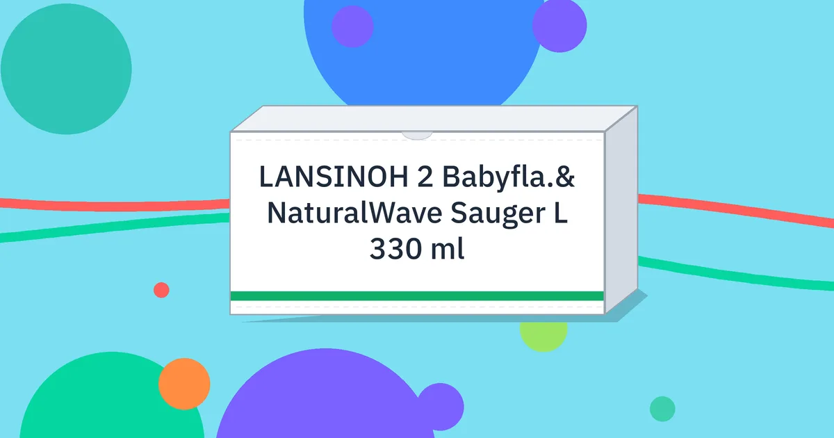 Symbolbild: Packung mit der Aufschrift LANSINOH 2 Babyfla.& NaturalWave Sauger L 330 ml (PZN 20310458) – Verfügbarkeit und Bezug in Apotheken in Frankfurt am Main