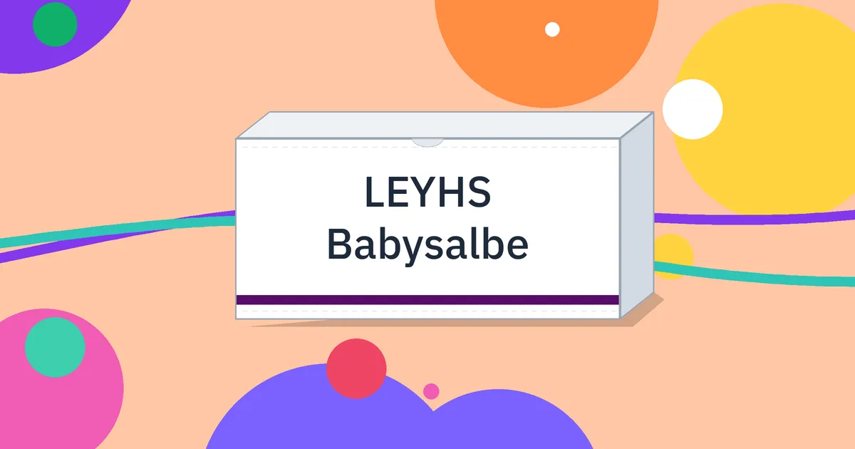 Symbolbild: Packung mit der Aufschrift LEYHS Babysalbe (PZN 07263671) – Verfügbarkeit und Bezug in Apotheken in Frankfurt am Main
