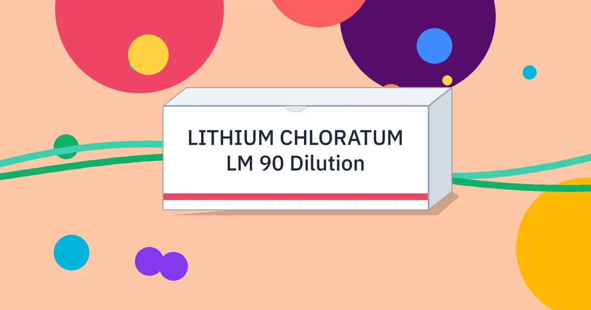 Symbolbild: Packung mit der Aufschrift LITHIUM CHLORATUM LM 90 Dilution (PZN 12932298) – Verfügbarkeit und Bezug in Apotheken in Frankfurt am Main