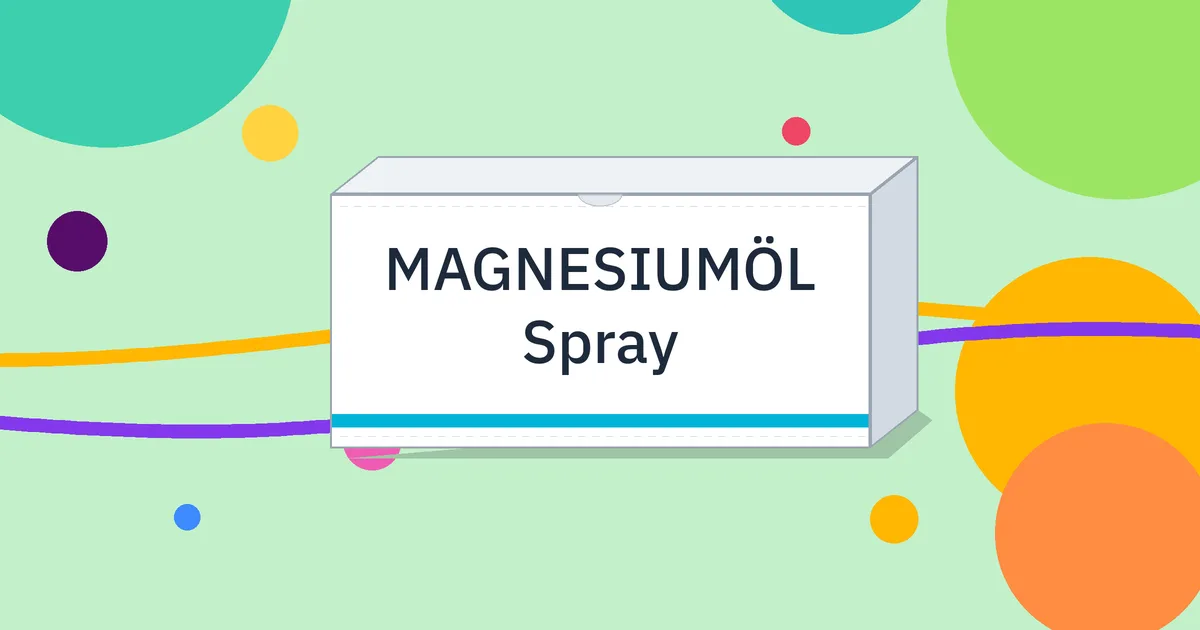 Symbolbild: Packung mit der Aufschrift MAGNESIUMÖL Spray (PZN 16013105) – Verfügbarkeit und Bezug in Apotheken in Frankfurt am Main