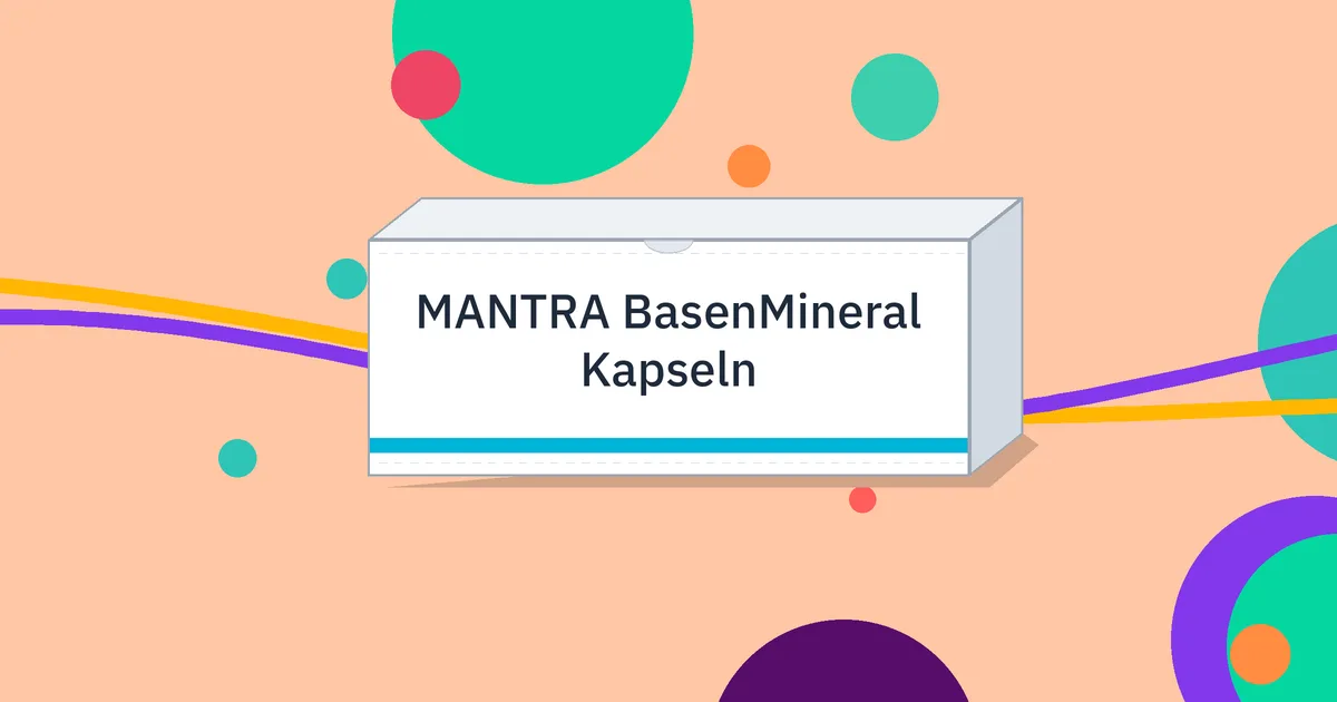 Symbolbild: Packung mit der Aufschrift MANTRA BasenMineral Kapseln (PZN 10021374) – Verfügbarkeit und Bezug in Apotheken in Frankfurt am Main