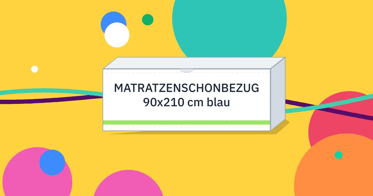 Symbolbild: Packung mit der Aufschrift MATRATZENSCHONBEZUG 90x210 cm blau (PZN 06916444) – Verfügbarkeit und Bezug in Apotheken in Frankfurt am Main
