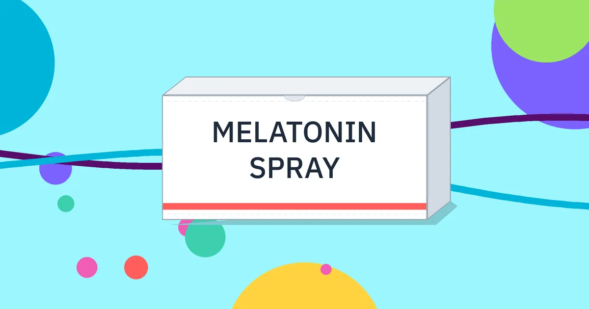 Symbolbild: Packung mit der Aufschrift MELATONIN SPRAY (PZN 20363213) – Verfügbarkeit und Bezug in Apotheken in Frankfurt am Main