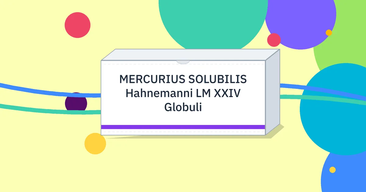 Symbolbild: Packung mit der Aufschrift MERCURIUS SOLUBILIS Hahnemanni LM XXIV Globuli (PZN 02678404) – Verfügbarkeit und Bezug in Apotheken in Frankfurt am Main