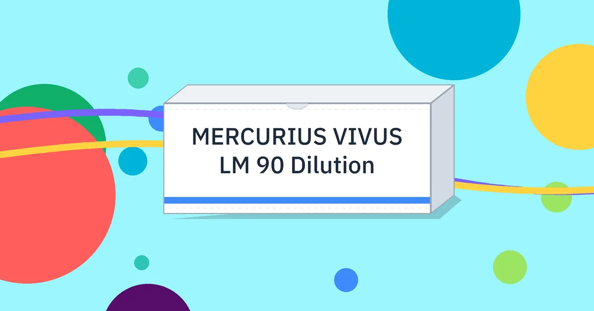 Symbolbild: Packung mit der Aufschrift MERCURIUS VIVUS LM 90 Dilution (PZN 12955247) – Verfügbarkeit und Bezug in Apotheken in Frankfurt am Main