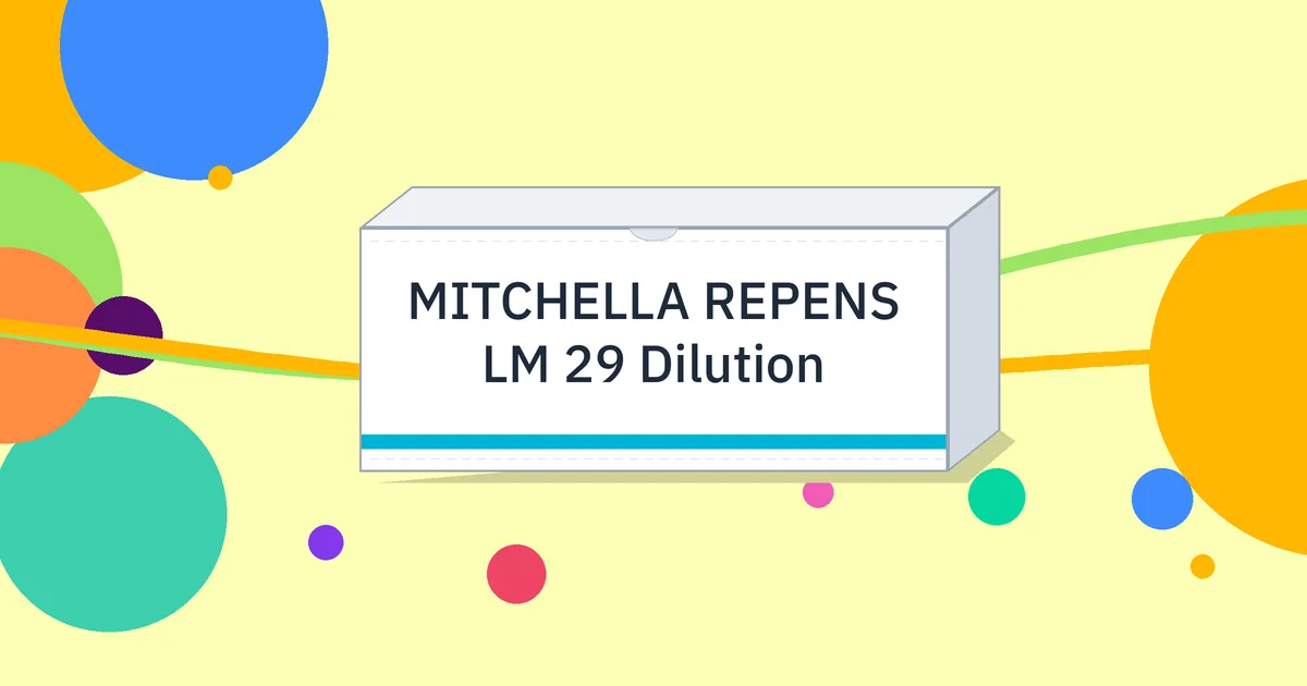 Symbolbild: Packung mit der Aufschrift MITCHELLA REPENS LM 29 Dilution (PZN 13609530) – Verfügbarkeit und Bezug in Apotheken in Frankfurt am Main