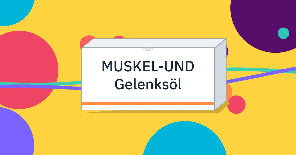 Symbolbild: Packung mit der Aufschrift MUSKEL-UND Gelenksöl (PZN 18432266) – Verfügbarkeit und Bezug in Apotheken in Frankfurt am Main