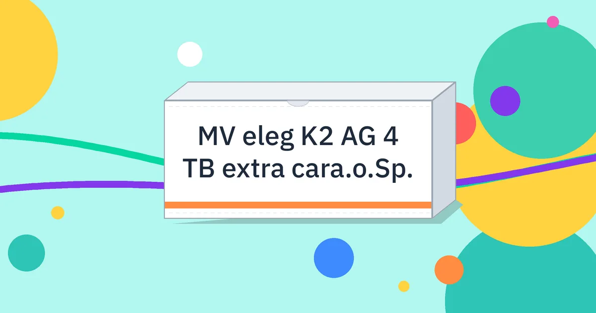 Symbolbild: Packung mit der Aufschrift MV eleg K2 AG 4 TB extra cara.o.Sp. (PZN 09876308) – Verfügbarkeit und Bezug in Apotheken in Frankfurt am Main