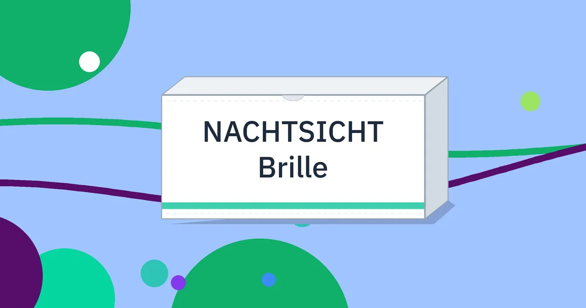 Symbolbild: Packung mit der Aufschrift NACHTSICHT Brille (PZN 15633691) – Verfügbarkeit und Bezug in Apotheken in Frankfurt am Main