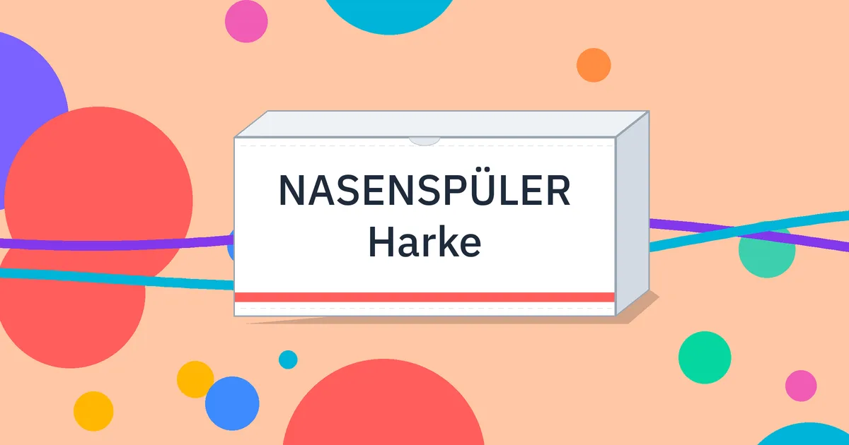 Symbolbild: Packung mit der Aufschrift NASENSPÜLER Harke (PZN 01966851) – Verfügbarkeit und Bezug in Apotheken in Frankfurt am Main