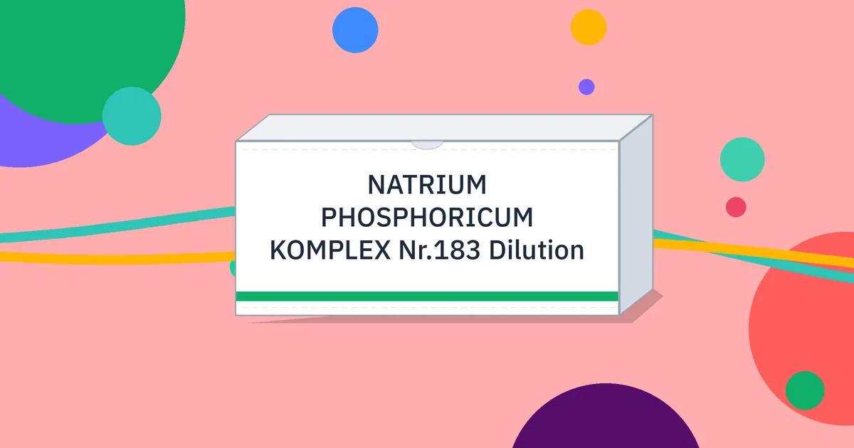 Symbolbild: Packung mit der Aufschrift NATRIUM PHOSPHORICUM KOMPLEX Nr.183 Dilution (PZN 00705143) – Verfügbarkeit und Bezug in Apotheken in Frankfurt am Main