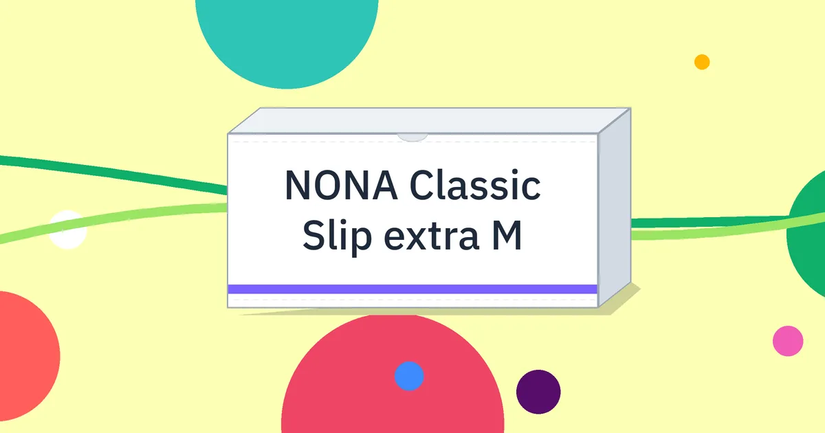 Symbolbild: Packung mit der Aufschrift NONA Classic Slip extra M (PZN 12542605) – Verfügbarkeit und Bezug in Apotheken in Frankfurt am Main