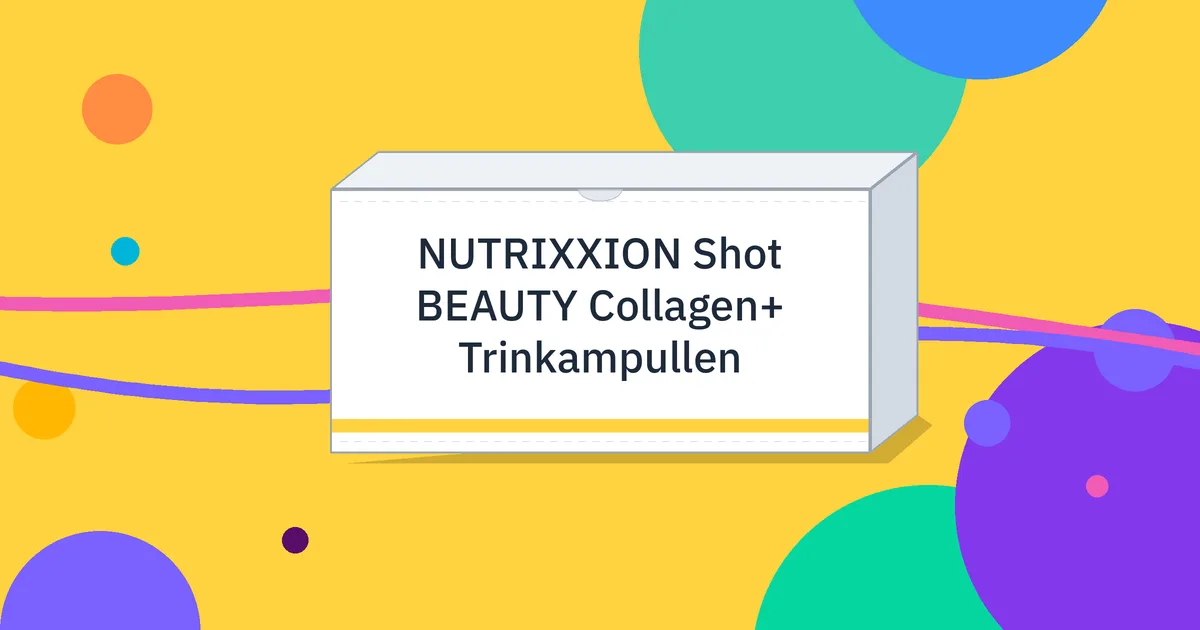 Symbolbild: Packung mit der Aufschrift NUTRIXXION Shot BEAUTY Collagen+ Trinkampullen (PZN 17167448) – Verfügbarkeit und Bezug in Apotheken in Frankfurt am Main
