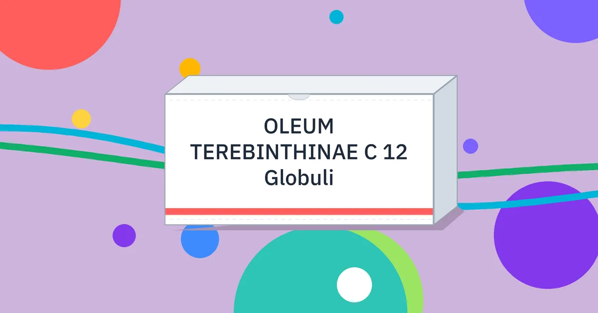 Symbolbild: Packung mit der Aufschrift OLEUM TEREBINTHINAE C 12 Globuli (PZN 19718935) – Verfügbarkeit und Bezug in Apotheken in Frankfurt am Main