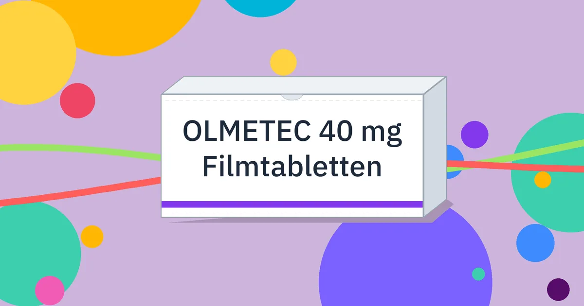 Symbolbild: Packung mit der Aufschrift OLMETEC 40 mg Filmtabletten (PZN 02231442) – Verfügbarkeit und Bezug in Apotheken in Frankfurt am Main
