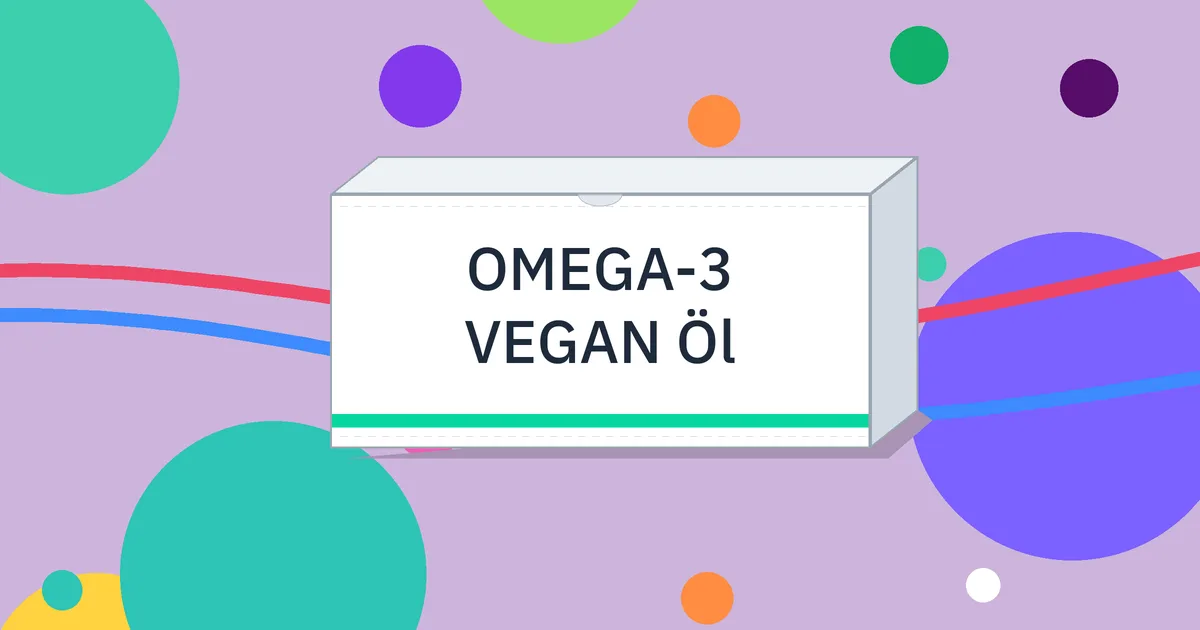 Symbolbild: Packung mit der Aufschrift OMEGA-3 VEGAN Öl (PZN 18779136) – Verfügbarkeit und Bezug in Apotheken in Frankfurt am Main