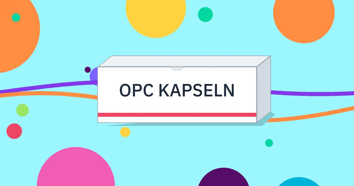 Symbolbild: Packung mit der Aufschrift OPC KAPSELN (PZN 14309416) – Verfügbarkeit und Bezug in Apotheken in Frankfurt am Main