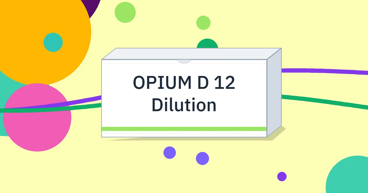 Symbolbild: Packung mit der Aufschrift OPIUM D 12 Dilution (PZN 02619258) – Verfügbarkeit und Bezug in Apotheken in Frankfurt am Main
