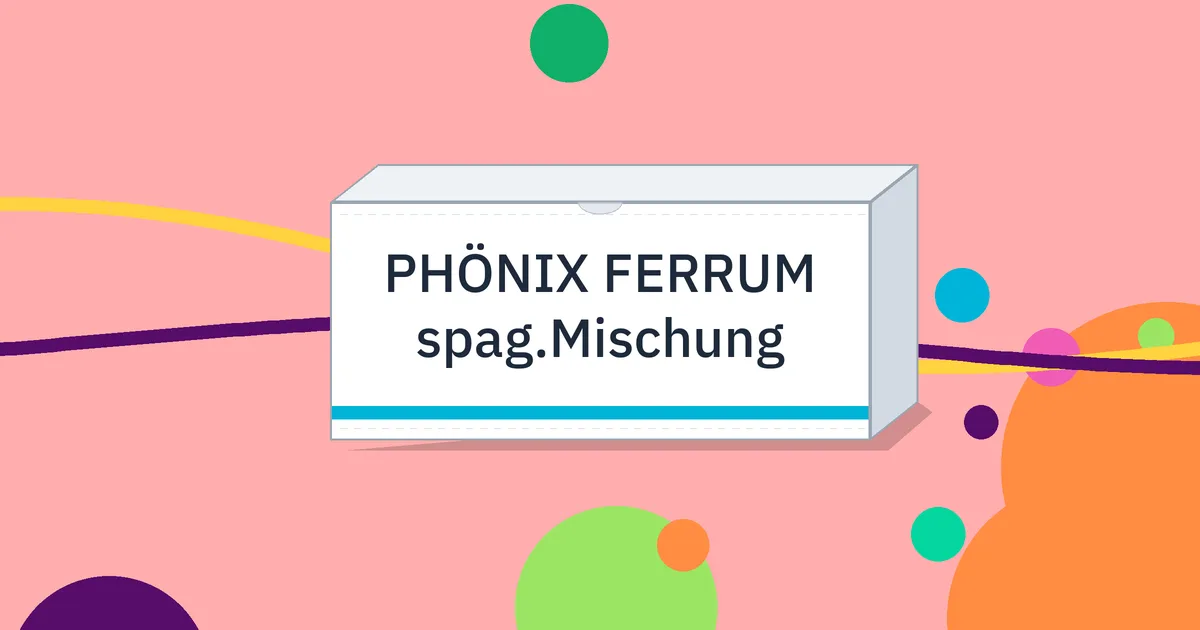 Symbolbild: Packung mit der Aufschrift PHÖNIX FERRUM spag.Mischung (PZN 04223406) – Verfügbarkeit und Bezug in Apotheken in Frankfurt am Main