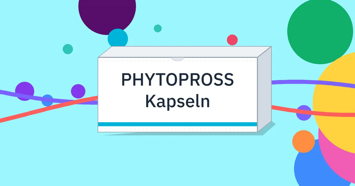 Symbolbild: Packung mit der Aufschrift PHYTOPROSS Kapseln (PZN 12494496) – Verfügbarkeit und Bezug in Apotheken in Frankfurt am Main