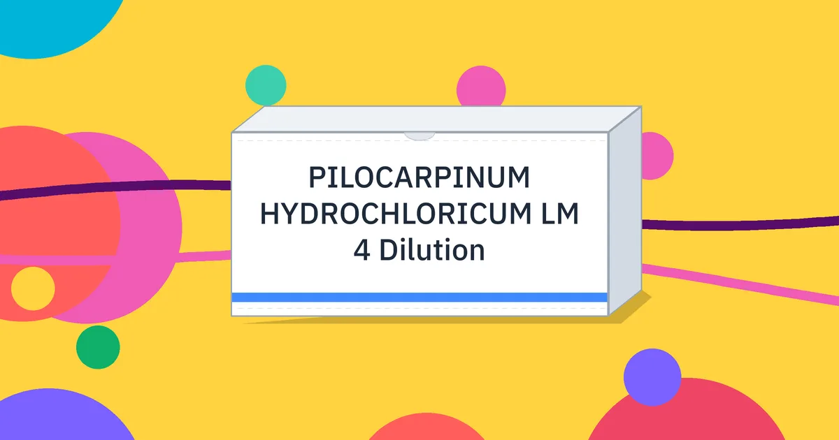 Symbolbild: Packung mit der Aufschrift PILOCARPINUM HYDROCHLORICUM LM 4 Dilution (PZN 13641953) – Verfügbarkeit und Bezug in Apotheken in Frankfurt am Main