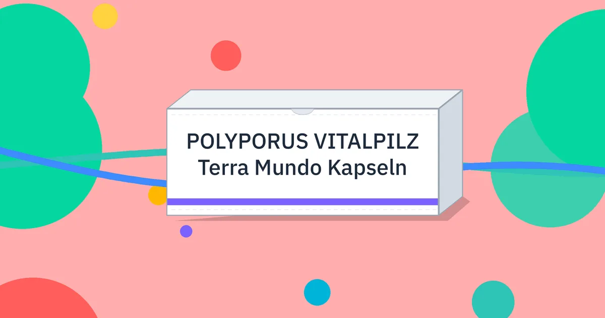 Symbolbild: Packung mit der Aufschrift POLYPORUS VITALPILZ Terra Mundo Kapseln (PZN 06581423) – Verfügbarkeit und Bezug in Apotheken in Frankfurt am Main