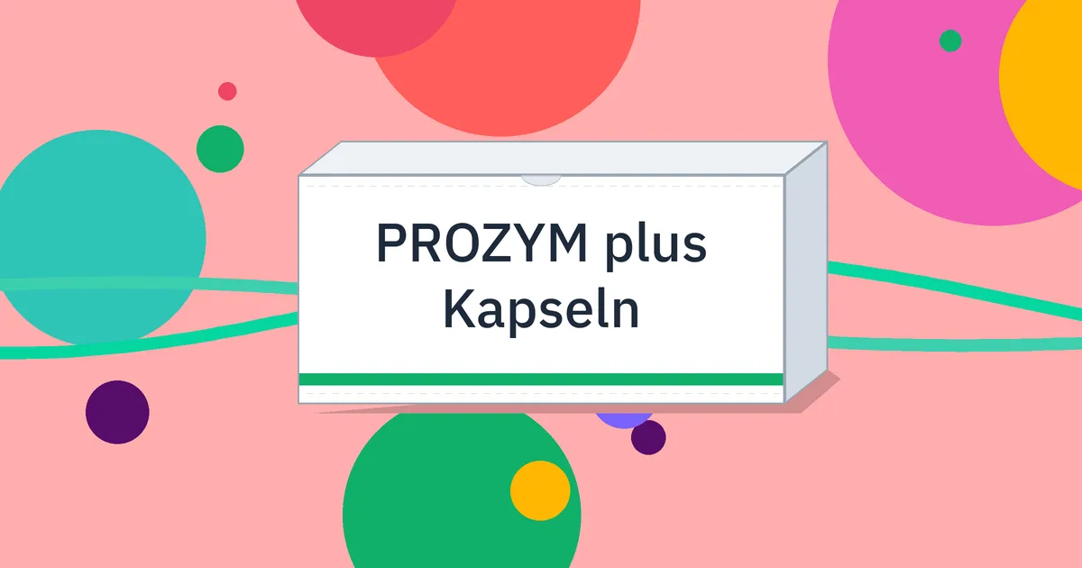 Symbolbild: Packung mit der Aufschrift PROZYM plus Kapseln (PZN 19125425) – Verfügbarkeit und Bezug in Apotheken in Frankfurt am Main